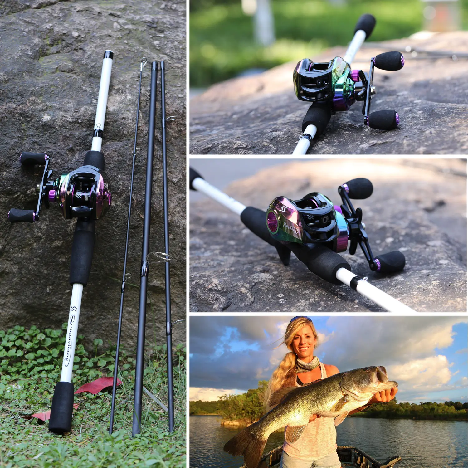 Lightweight Powerful Rod One Bass Fishing Rod - 30 Ton Carbon Fiber ...