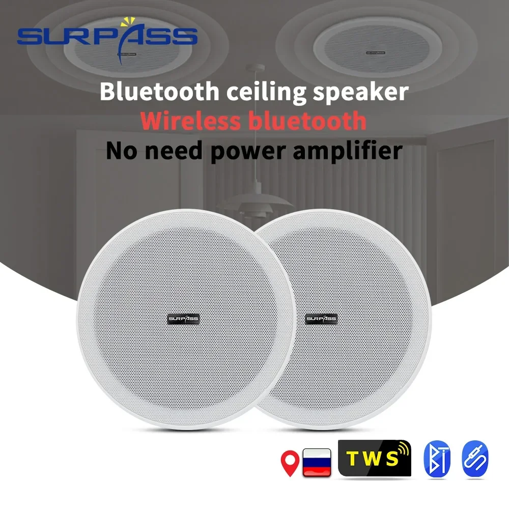 Ceiling-Bluetooth-Speaker-6inch-10W-Recessed-in-Ceiling-Wall-Speaker ...