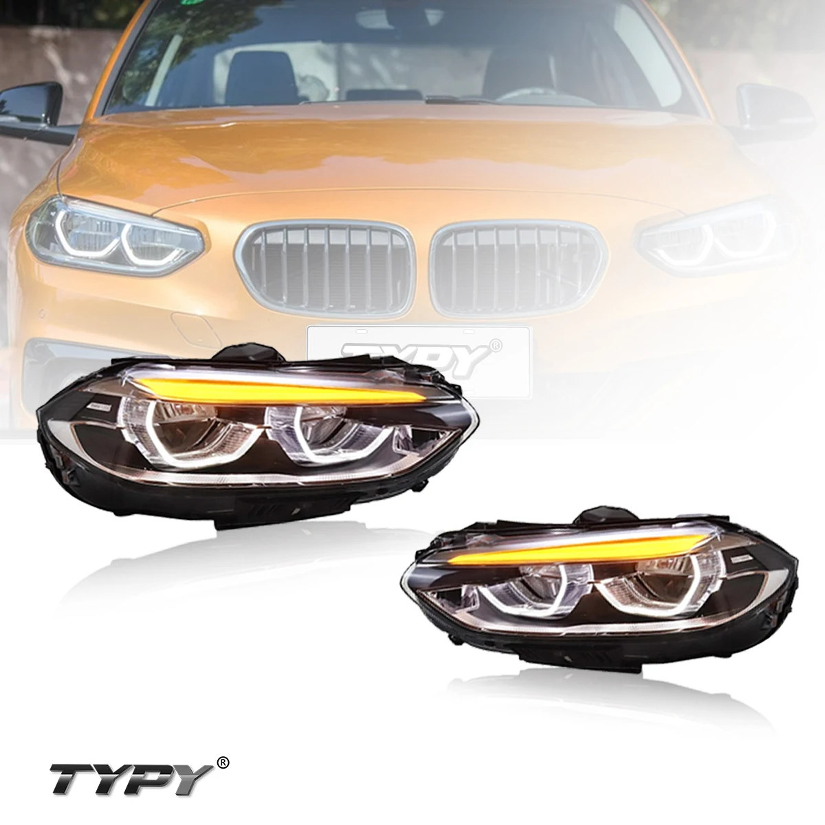 TYPY-New-LED-Headlight-Upgrade-Modified-Full-Head-Lamp-For-BMW-1-Series ...