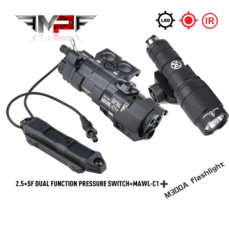 Wadsn Metal Mawl C1 Cnc Aiming Green Laser Version Airsoft Ir Visible +m300a/m600c Light ...