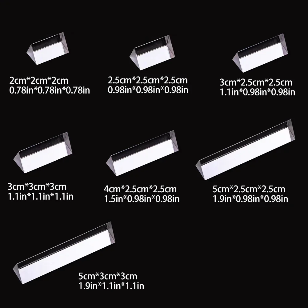 Crystal Glass Photographic Prisme Color Prisms Physics Children's Light ...