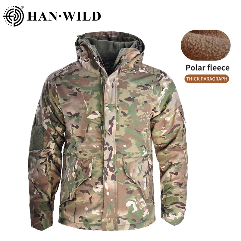 HAN-WILD-Camping-Jackets-Men-Winter-Fleece-Coat-Tactical-Softair-Jacket ...