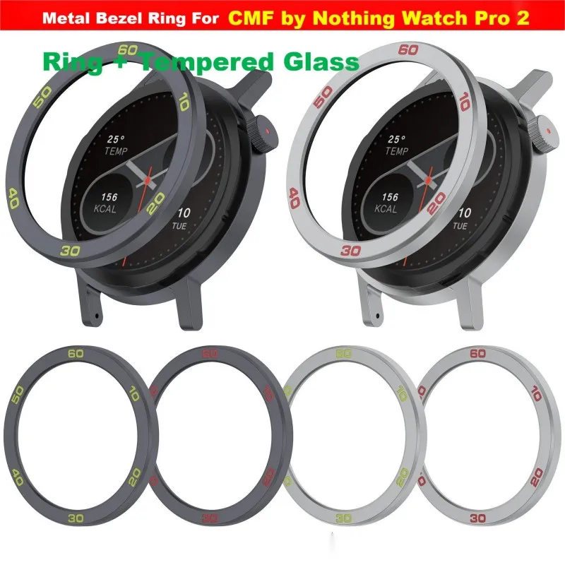 Metal Bezel Ring For CMF Watch Pro 2 Protector Watch Case Strap Cover ...