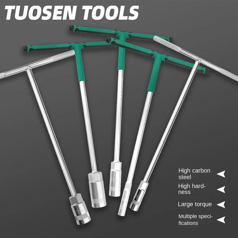 White T-shaped Wrench 15mm To 19mm Socket Wrench Manual Labor-saving ...