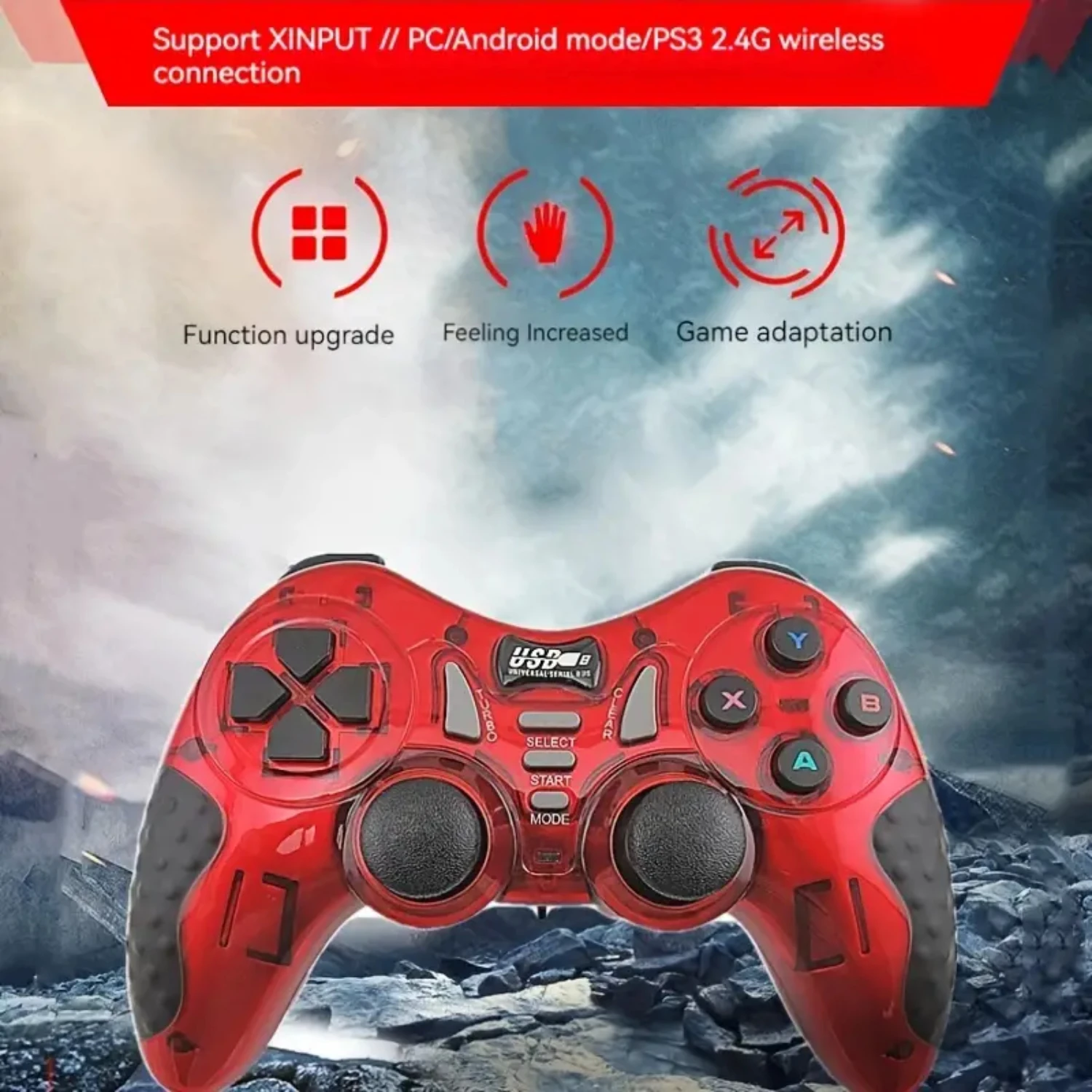 Wireless Ergonomic Game Controller for PC PS3 Laptop Android - Ultimate ...