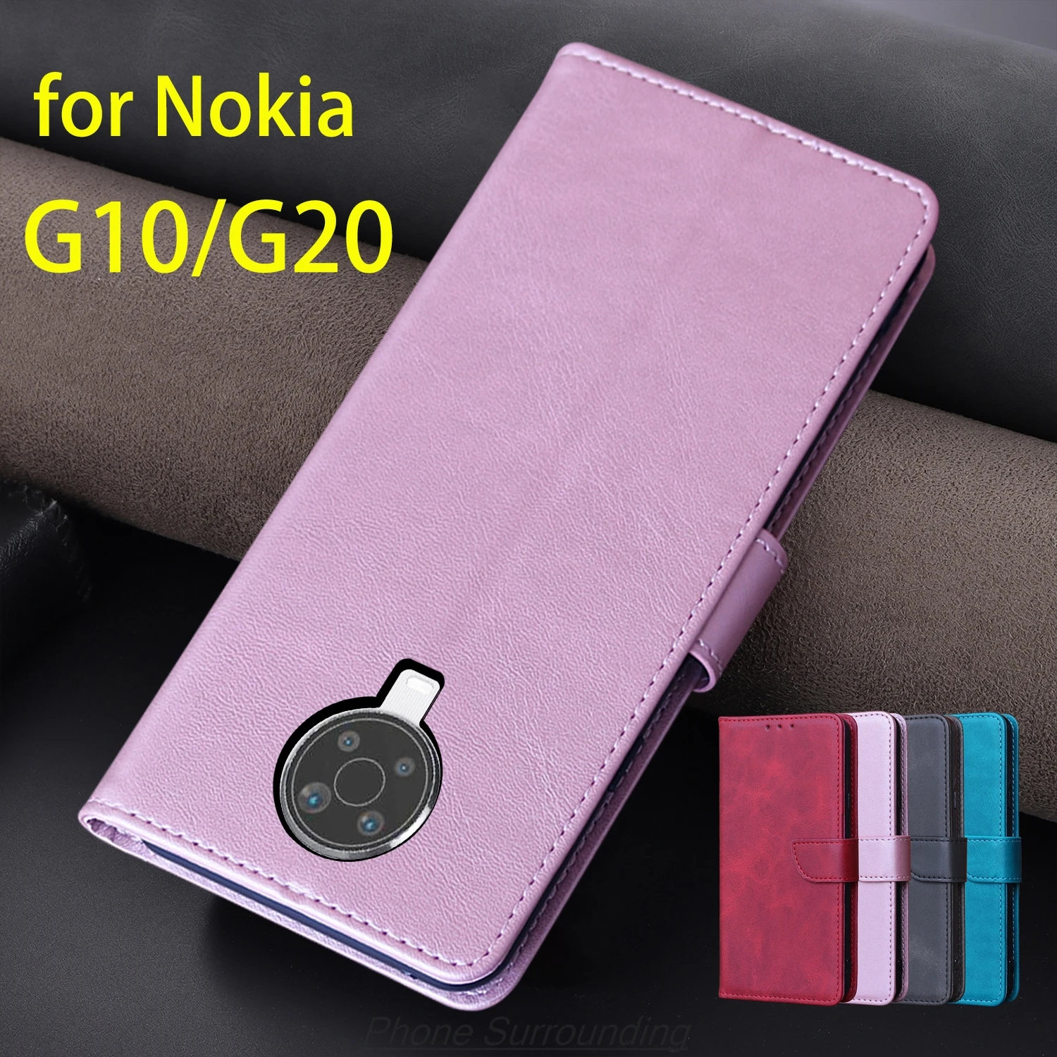 Wallet Flip Cover Pu Leather Case for Nokia G10 / Nokia G20 Card Holder ...