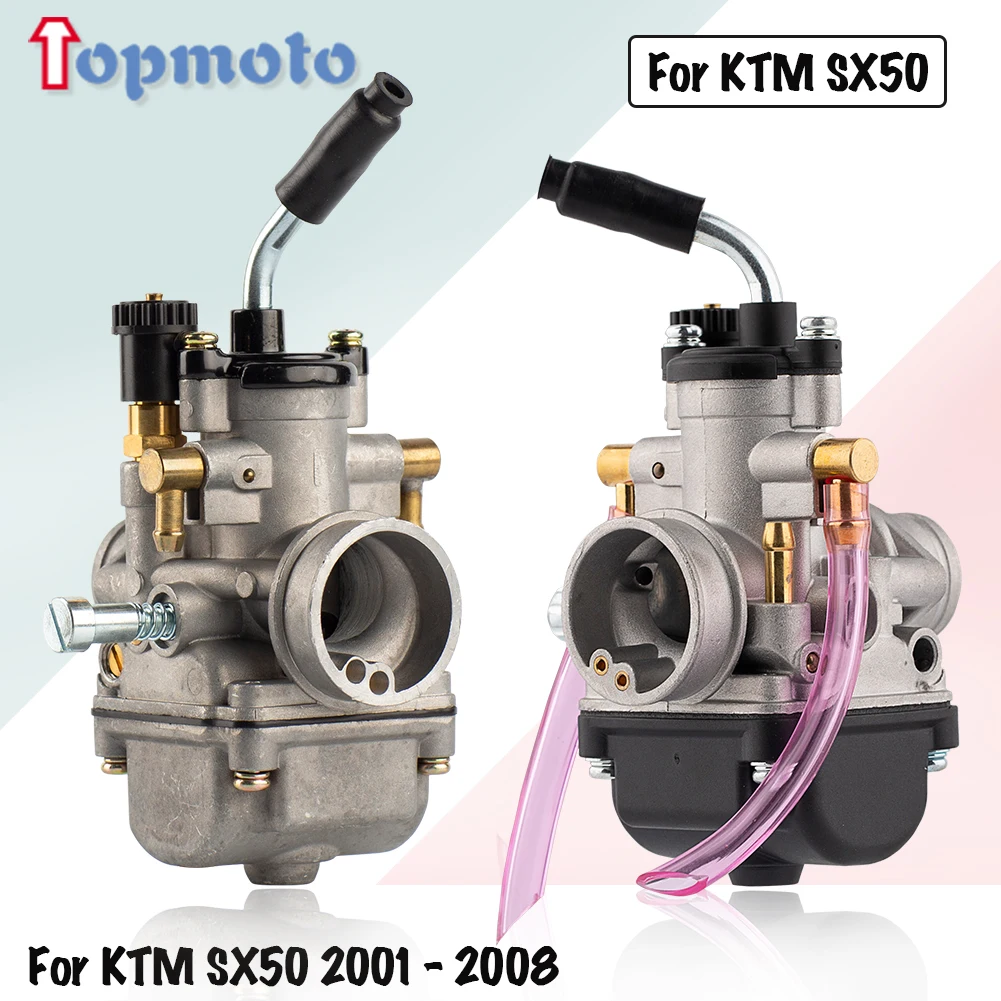 Motorcycle 19mm Carburetor For KTM SX 50 50cc SX50 50SX 2001-2008 Dirt ...