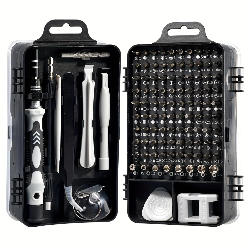 Precision Screwdriver 115 In 1 Set Magnetic Mini Screw Nuts Bits WEEKS ...
