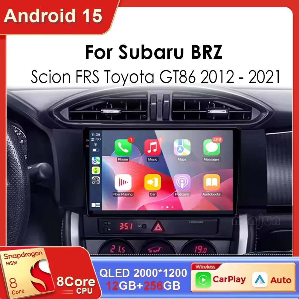 Android 15 For Toyota GT86 GT 86 Subaru BRZ Scion FRS 2012 2013 - 2016 ...
