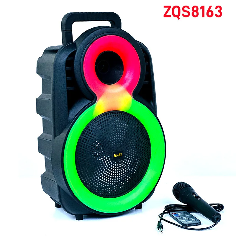 8-inch-RGB-Portable-Bluetooth-Speaker-80W-Karaoke-Sound-Box-Support-BT ...