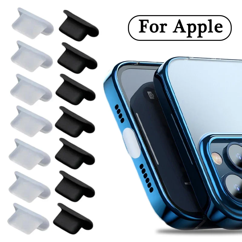 Silicone PortPlugs Flat Design for Apple Iphone 14 13 12 Pro Max ...