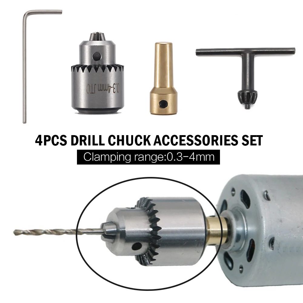 Micro-Motor-Drill-Chuck-Clamping-Range-0-3-4mm-Taper-Mounted-Mini-Drill ...