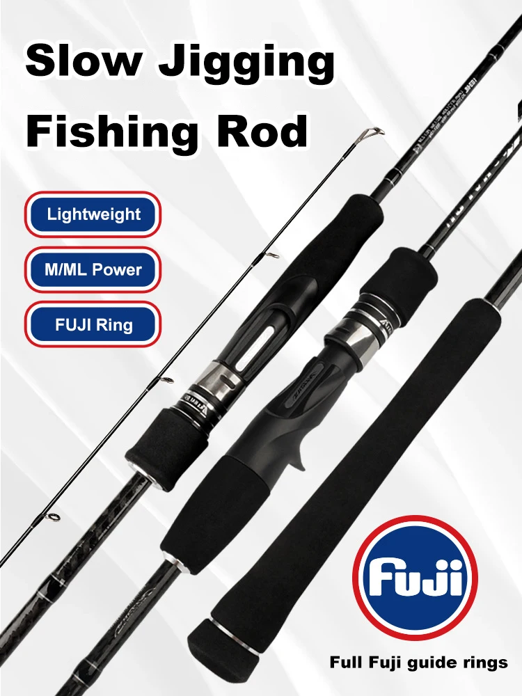 Slow Jigging Fishing Rod 30T High Carbon Sea Fishing Spinning and ...