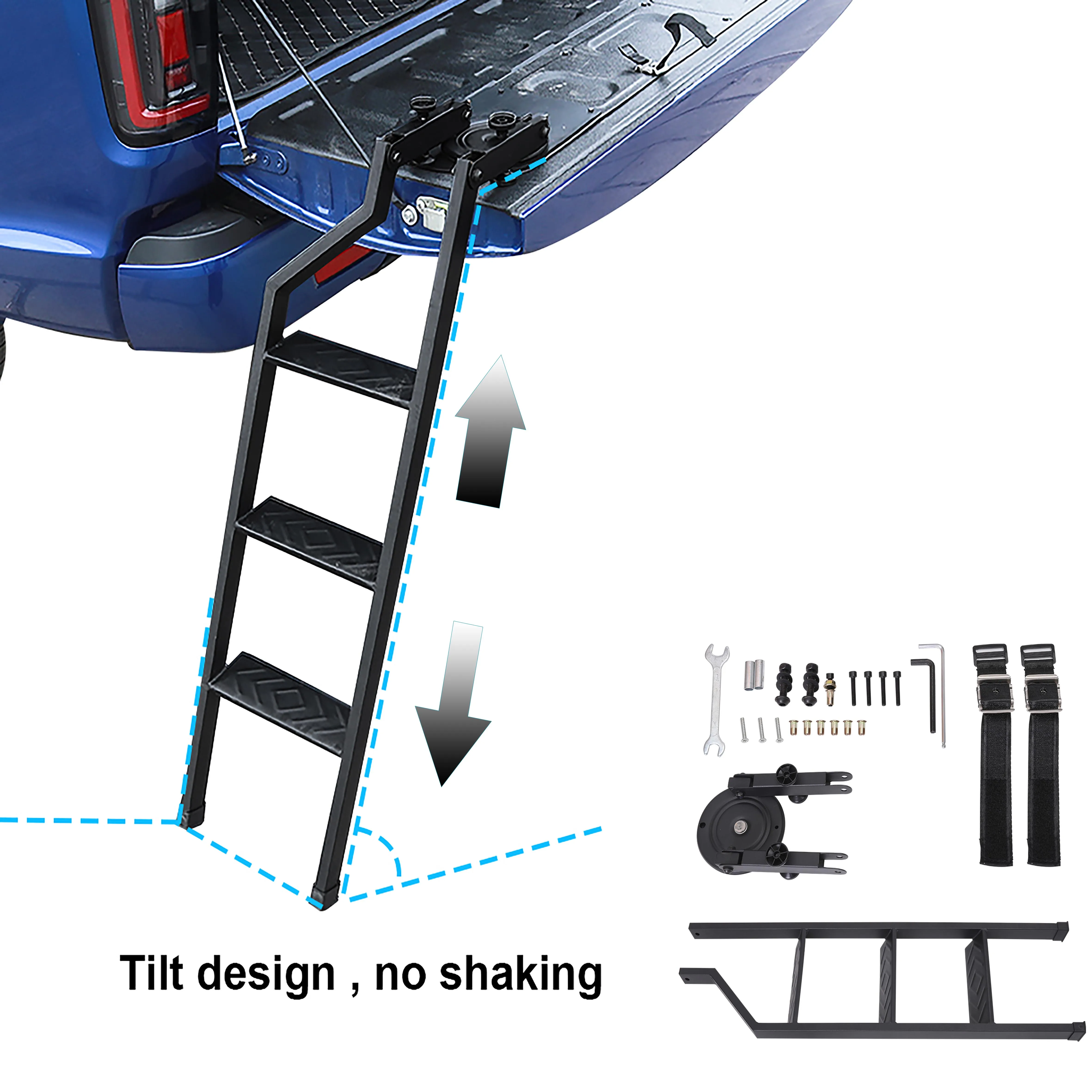 Universal-Tailgate-Ladder-For-Pickup-Truck-Car-Rear-Door-Ladder ...
