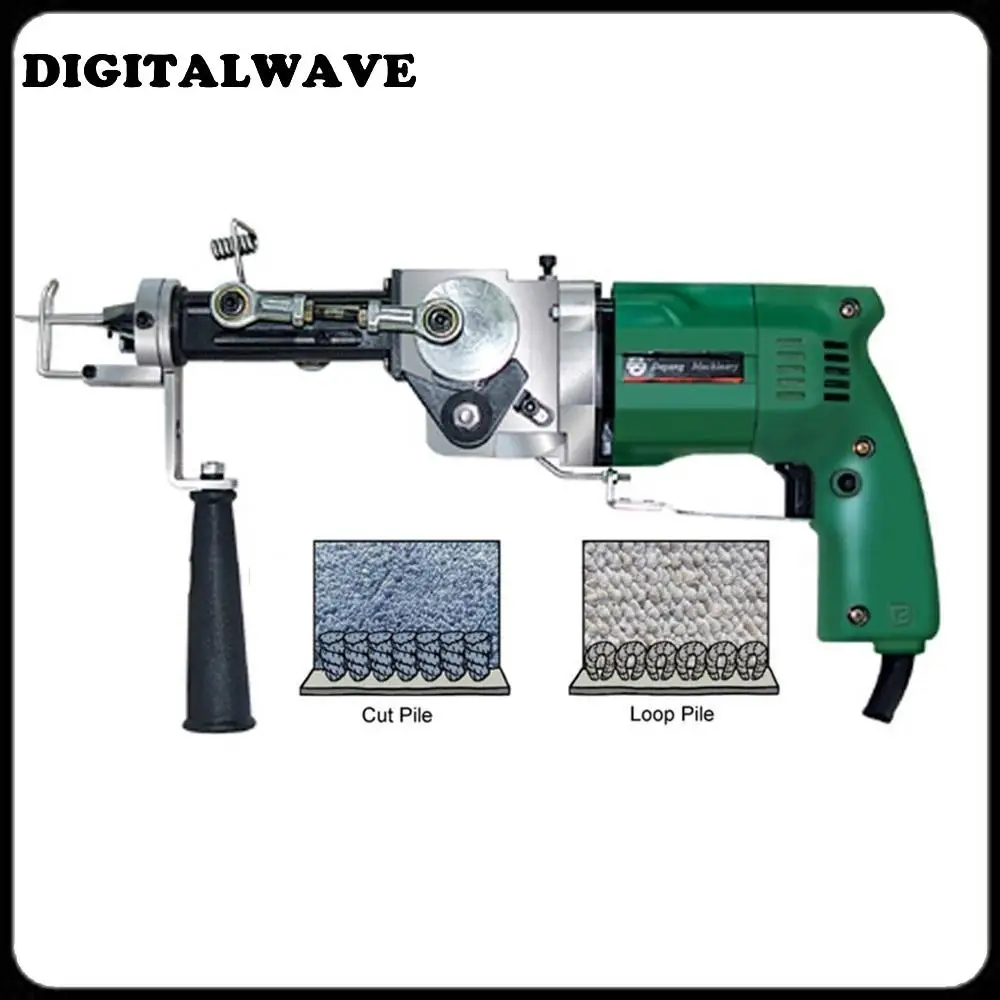 휴대용 카펫 직조 러그 기계 절단 및 루프 파일 전기 핸드 러그 터프팅 건 절단 및 루프 포함 Ac 220v 50 ~ 60hz 240w기구 부품 And 액세사리