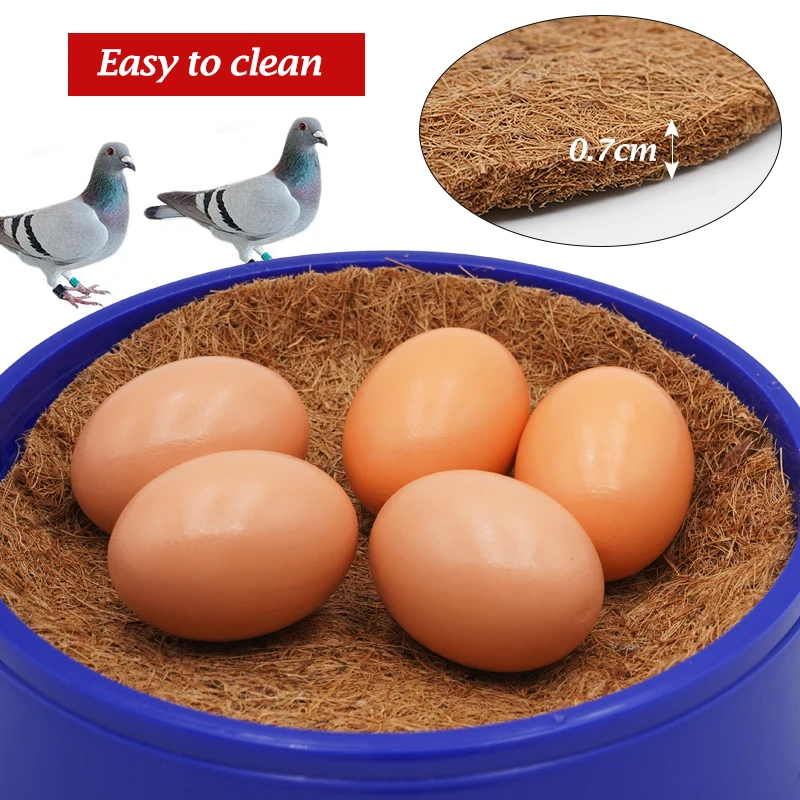 10pcs Bird Breeding Egg Mat 10Pcs Solid Fake Eggs Dummy Pigeon Egg For ...