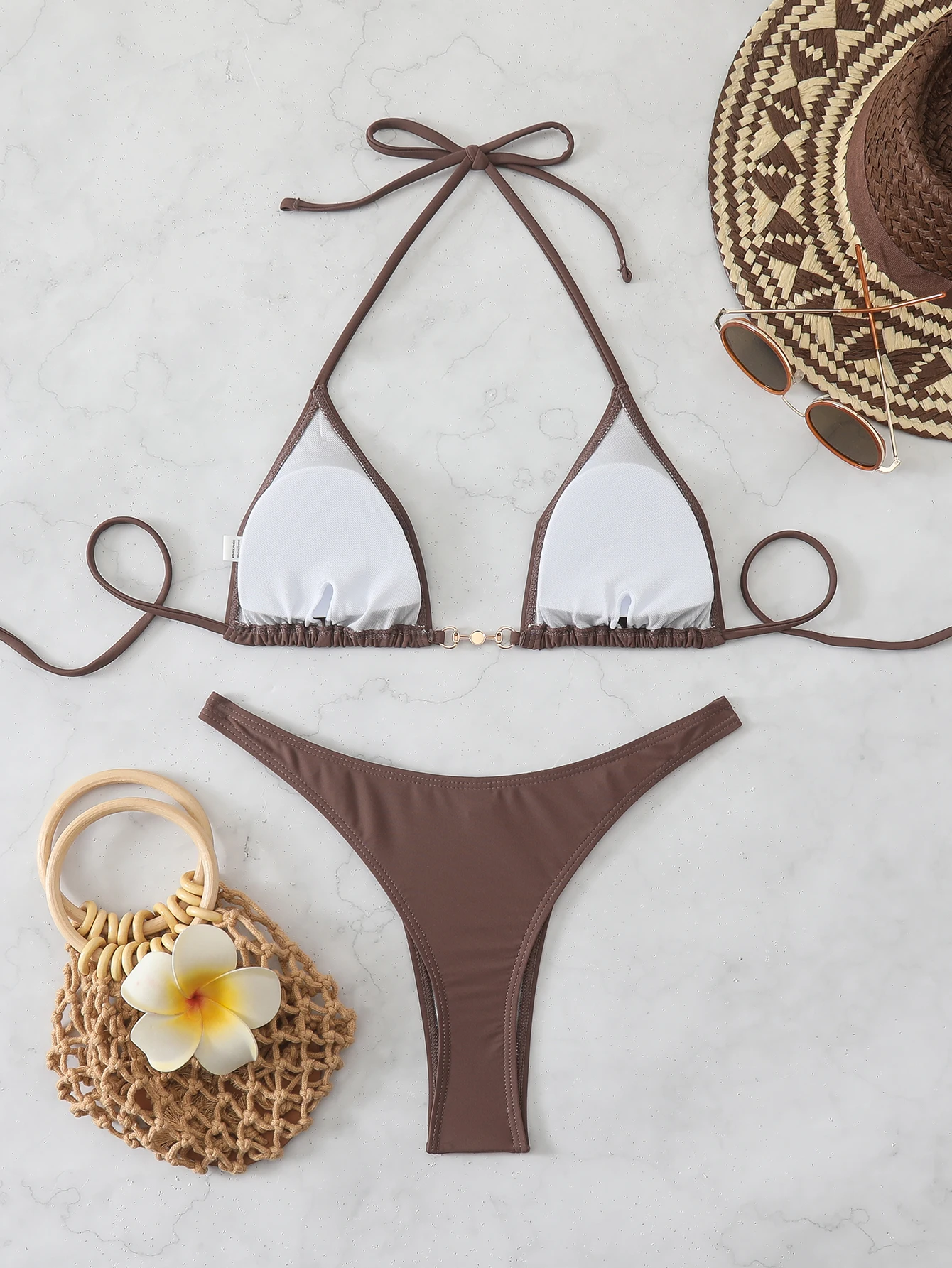 Sexy Bikini 2026 Women Chain Swimsuit Female Swimwear Thong Micro ...