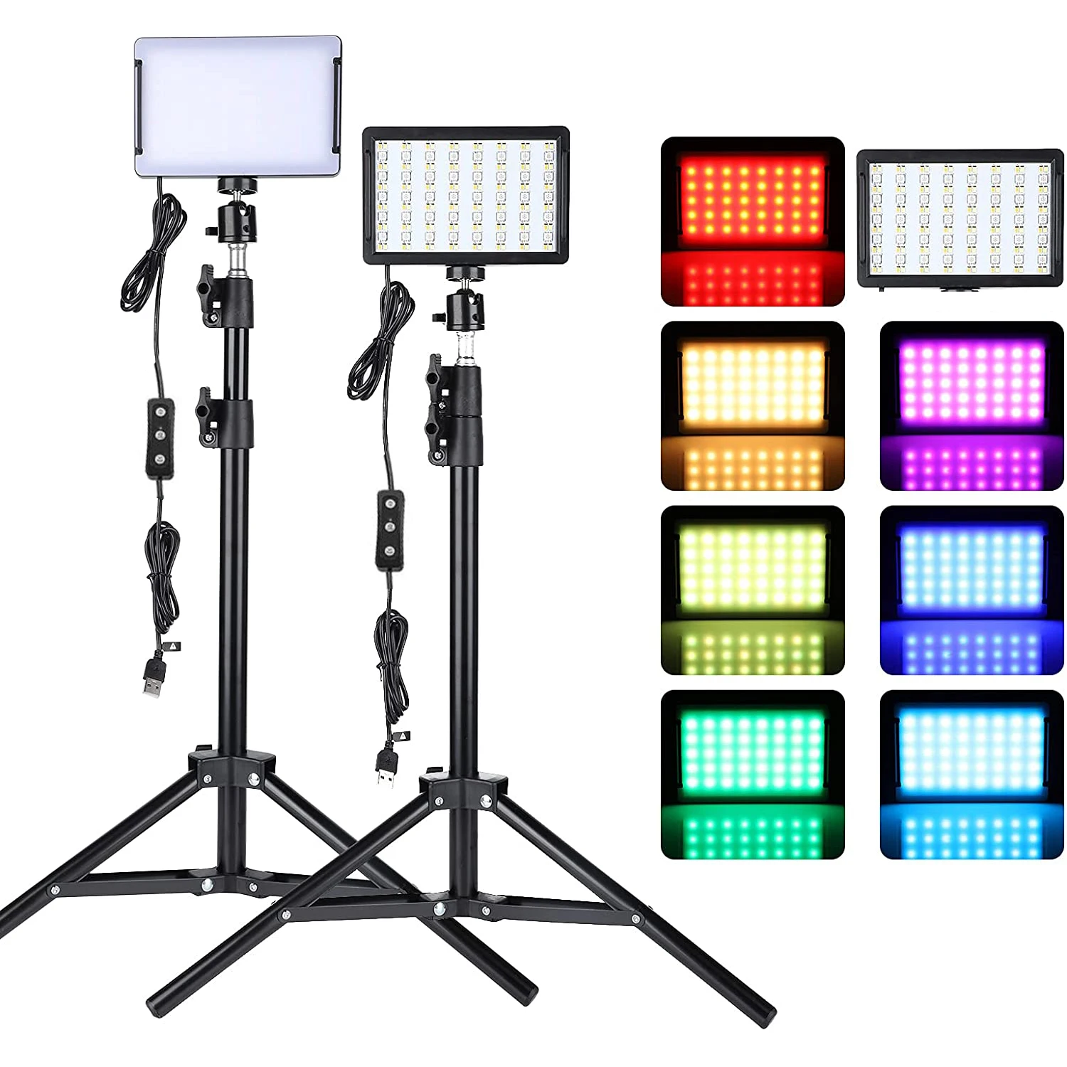 LED-Video-Light-Camera-Fotografia-Ilumina-o-Kit-suporte-para-trip-4 ...