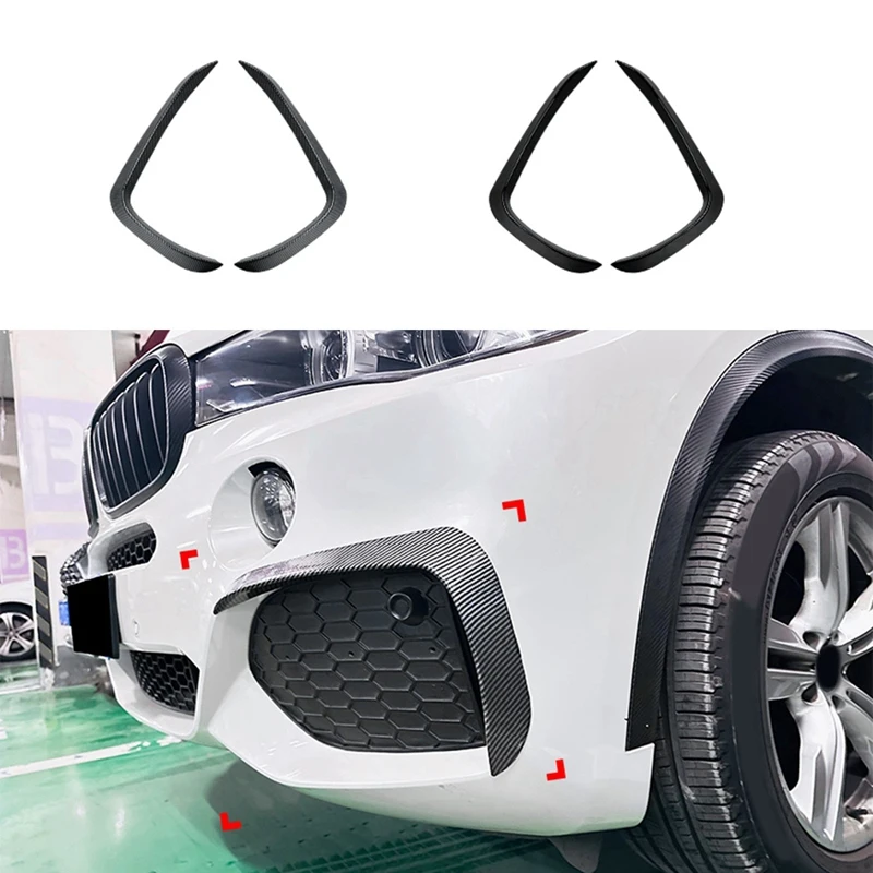 Car Front Bumper Lip Side Spoiler Fog Lamp Frames Cover For BMW X5 F15 ...
