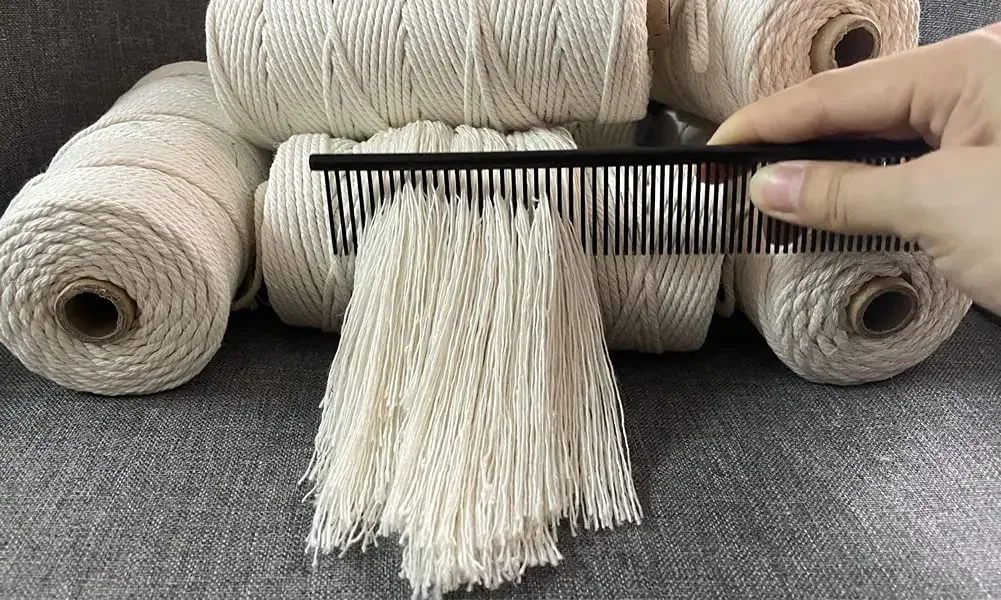 Natural-Cotton-Cord-Fringe-Comb-Colored-Macrame-Cotton-Cord-Comb-for ...