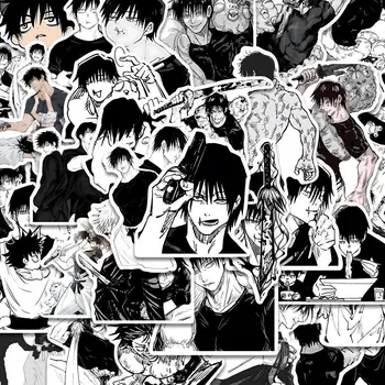 Toji Fushiguro Black White Manga Style Sticker JJK Stickers Anime Goods ...