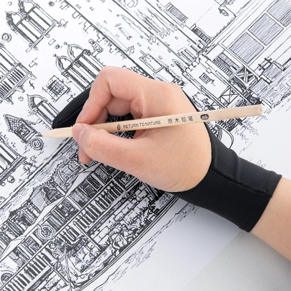 Practical-Drawing-Gloves-Graphic-Tablet-Breathable-Single-Finger-Gloves ...