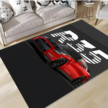 Classical Racing Car G-GTR Pattern Carpet Bedroom Play Mats Rug Bedroom ...