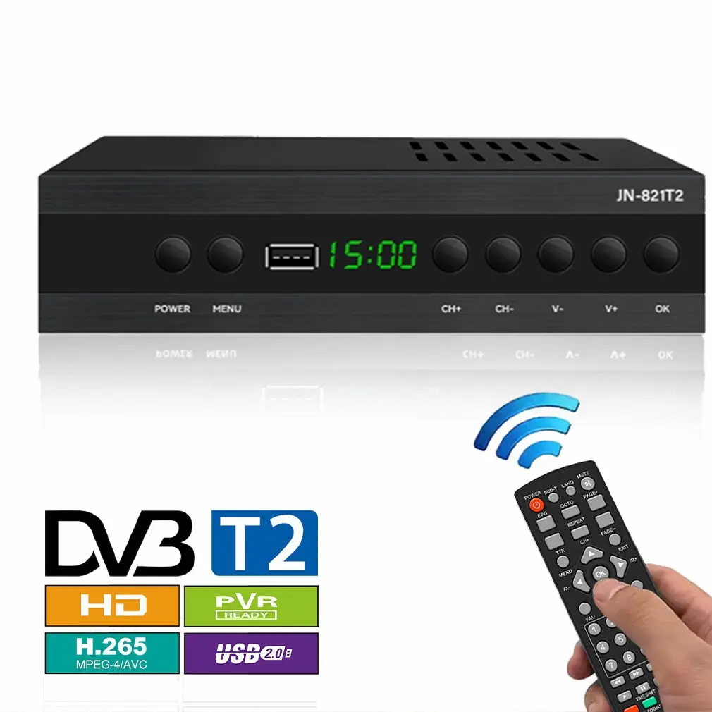 Receptor-de-televisi-n-Digital-terrestre-HD-decodificador-H-265-DVB-T2 ...