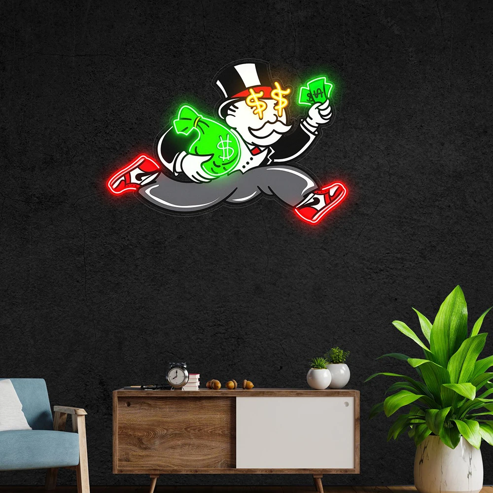 Neon-Monopoly-Man-Money-Sign-Acrylic-Art-Custom-Neon-Signs-Bedroom ...