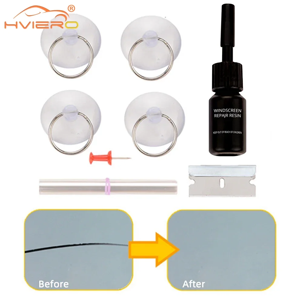 Riparazione Vetro Scheggiato Kit Riparazione Parabrezza Auto - Set ...