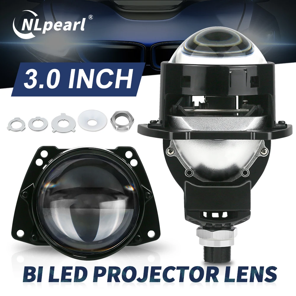 NLpearl 3.0 Inch Bi Led Projector Lens Led Light H4 H7 9005 9006 Car ...