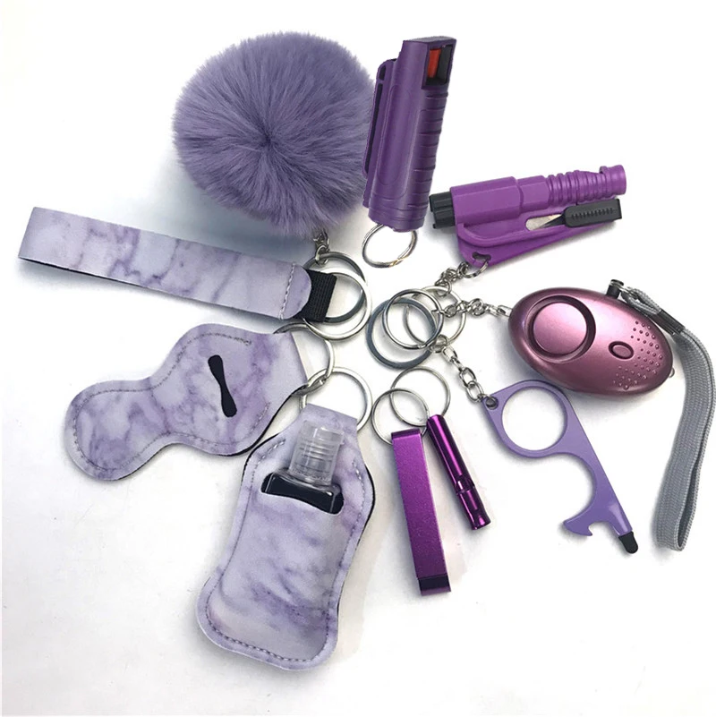 11pcs Women Outdoor Self-Defense KeyChain Set For Anti-wolf Personal ...
