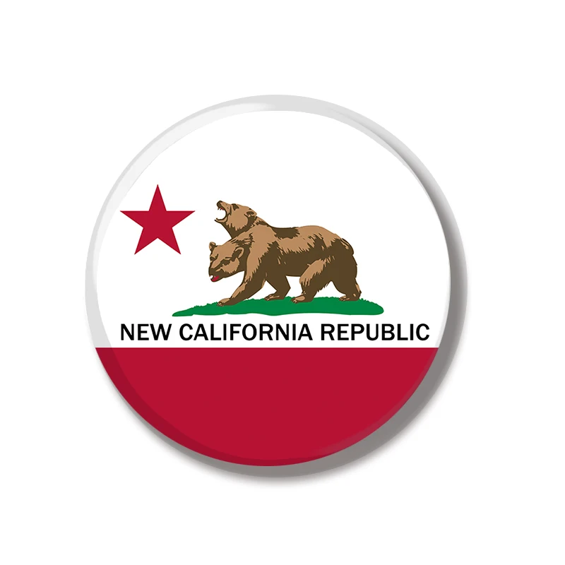 44MM New California Republic NCR Pin Soft Button Pin Jewelry Creative ...