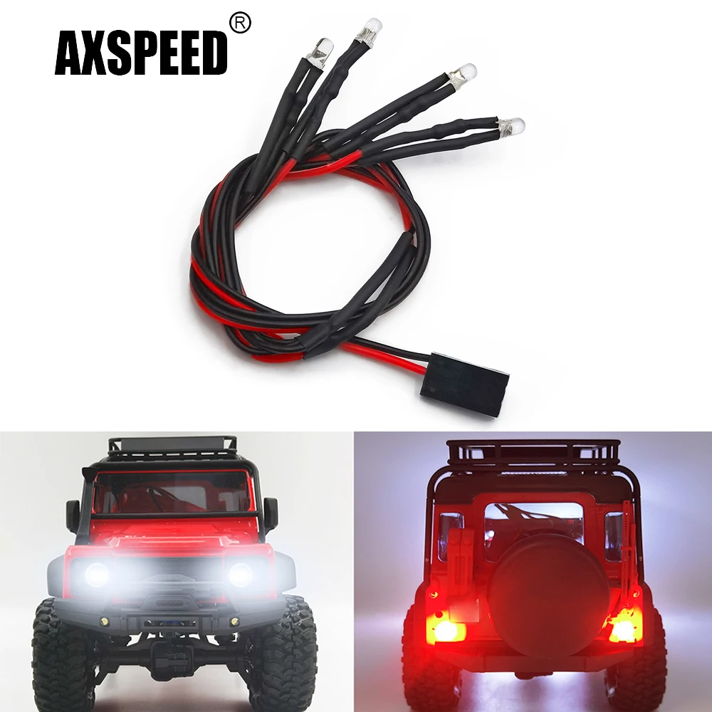 AXSPEED 1Set Simulation Headlight & Taillight LED Light Group for TRX4M ...