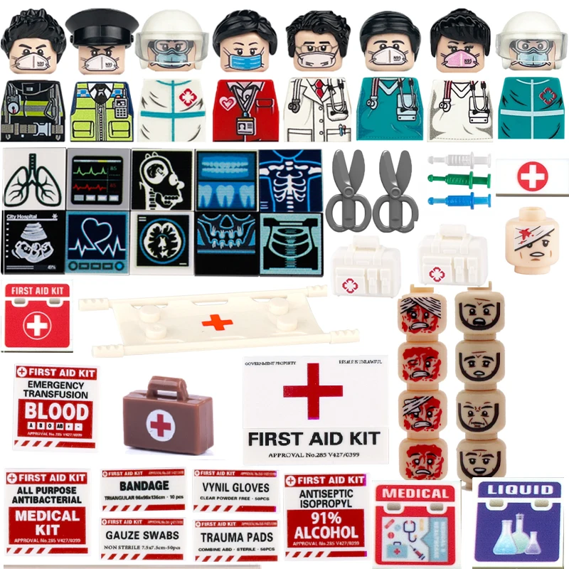 Hospital-Medic-Blood-Building-Blocks-City-Doctor-Nurses-First-Aids-MOC ...