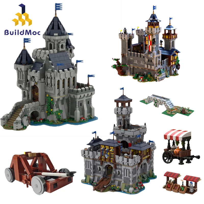 MOC-31120-Medieval-Lion-Black-Falconals-Knight-Castle-Building-BLock ...