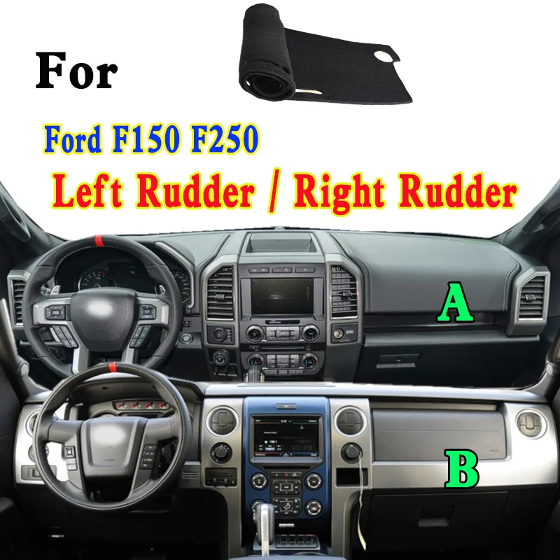 For-Ford-F150-F250-Raptor-Dashmat-Dashboard-Cover-Instrument-Panel ...