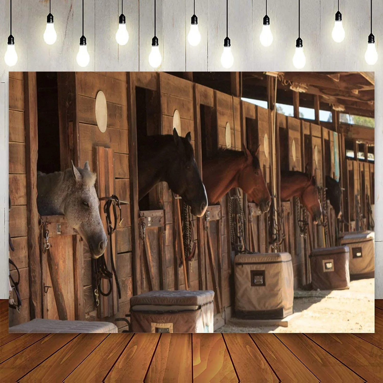 Horse Barn Background