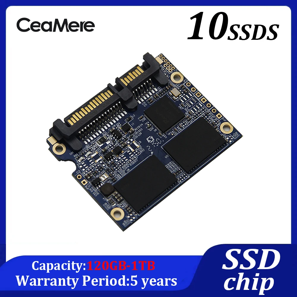 CeaMere-disco duro interno de estado sólido para ordenador, unidad SSD de 10 piezas, 120gb ...