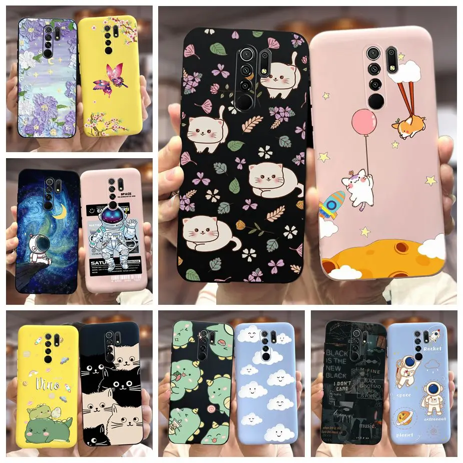 For-Xiaomi-Redmi-9-Case-6-53-Cute-Candy-Painted-Back-Cover-Shockproof ...