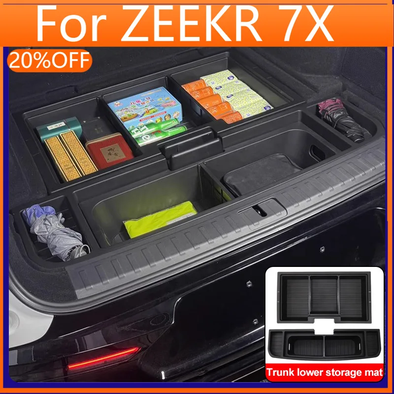 For Zeekr 7x Trunk Storage Box Tail Box Under The Storage Box Baffle ...