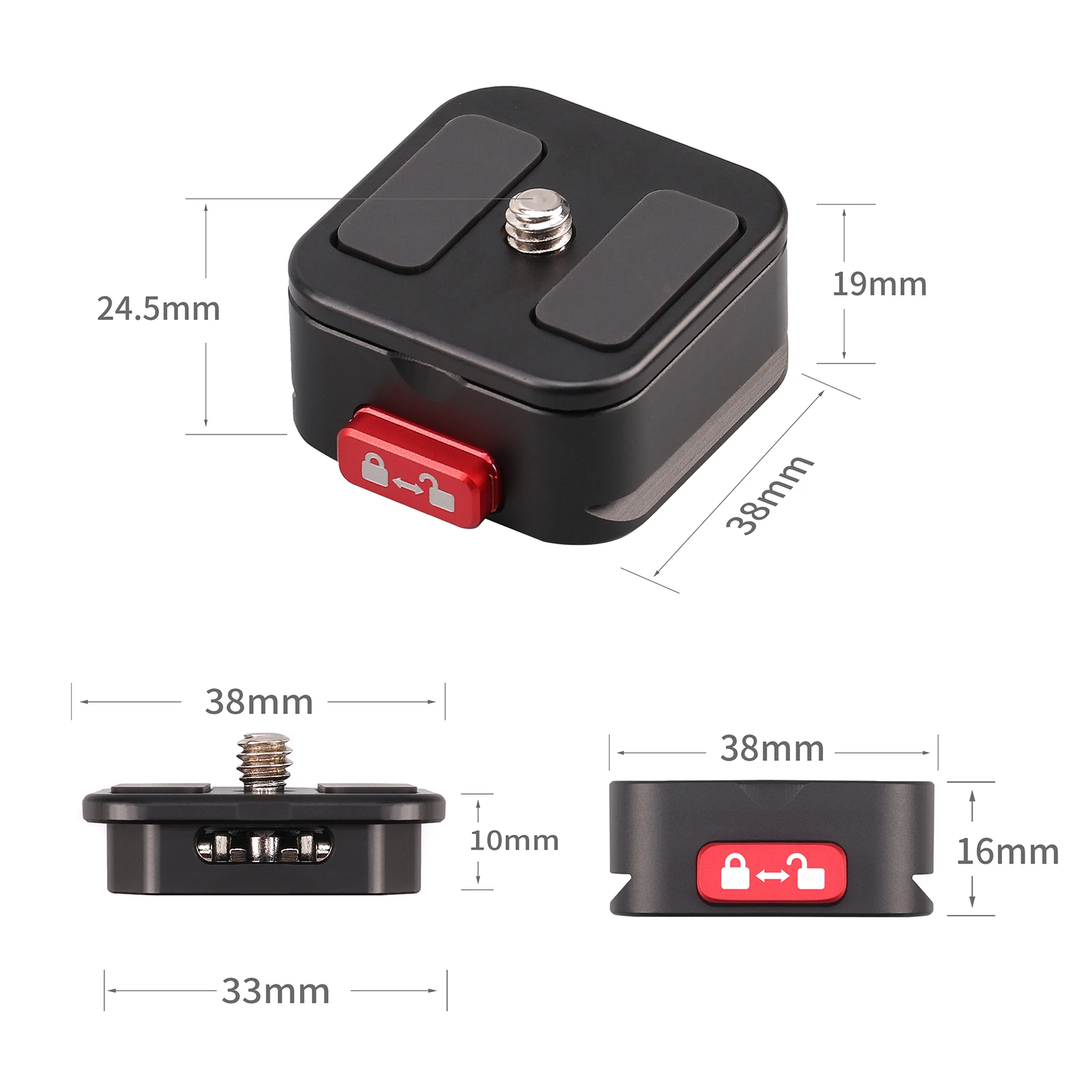 Quick-Release-Plate-Tripod-QR-Plate-Camera-Mount-Adapter-Quick-Setup ...