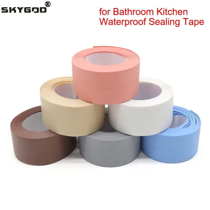 PVC-Sealing-Strip-Tape-Bathroom-Bath-Toilet-Caulk-Tape-Self-Adhesive ...