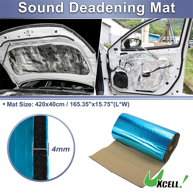 UXCELL-200X50cm-420X40cm-Car-Sound-Deadening-Heat-Insulation-Mat ...