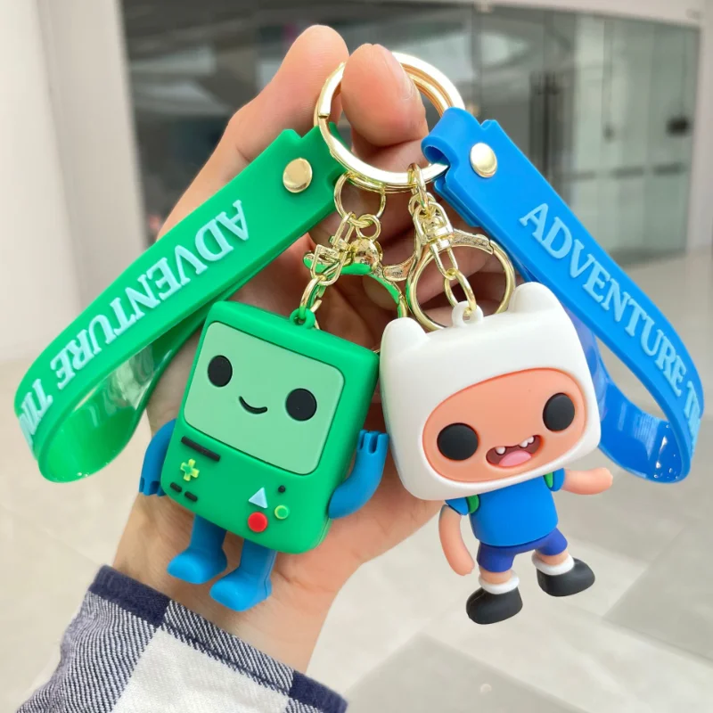 Cute-Keychain-Anime-Finn-Jake-Car-Key-Chain-Kawaii-Accessories ...