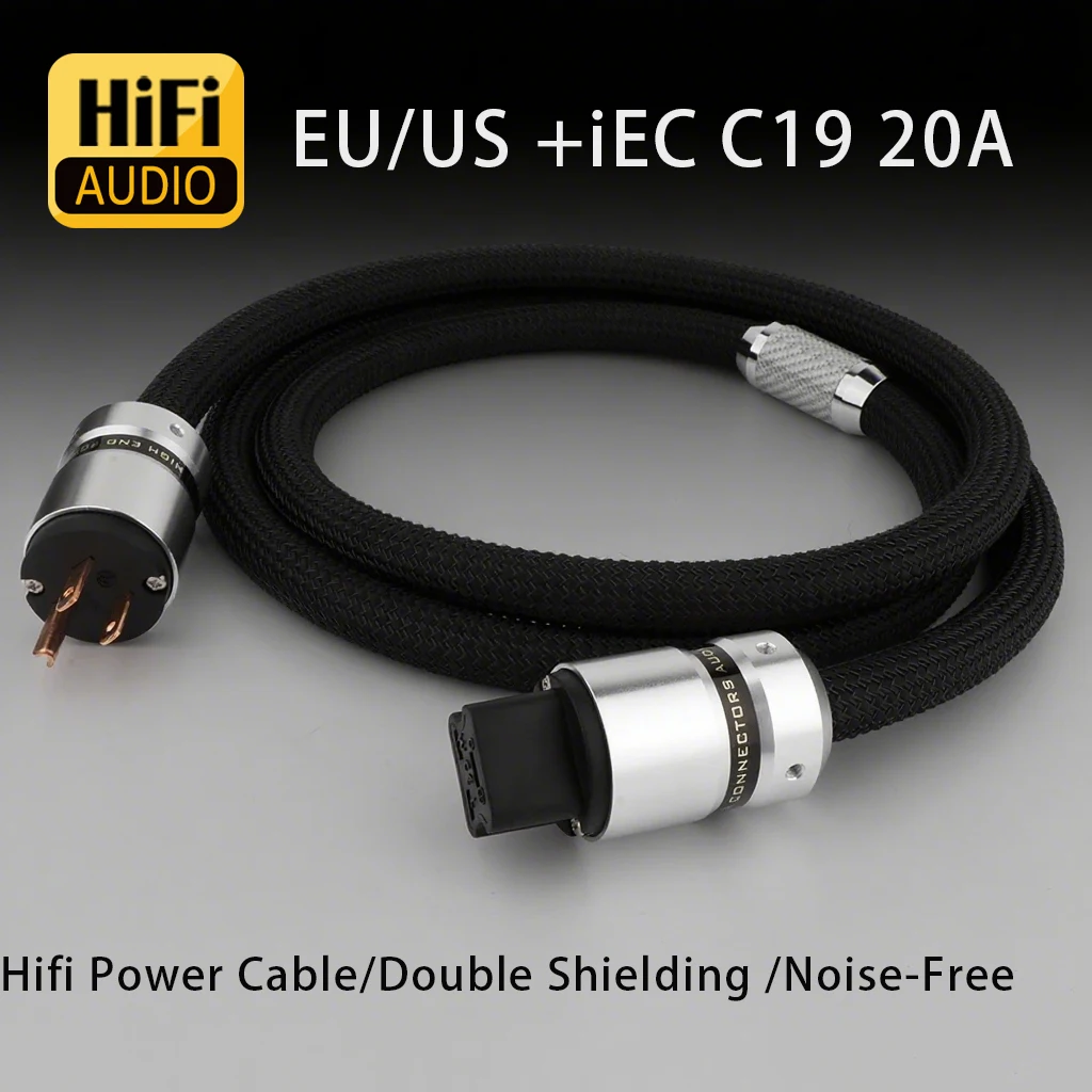 HIFI Power cable 7N OFC Conductor C19 20A Power Cable Audio Power Cord ...