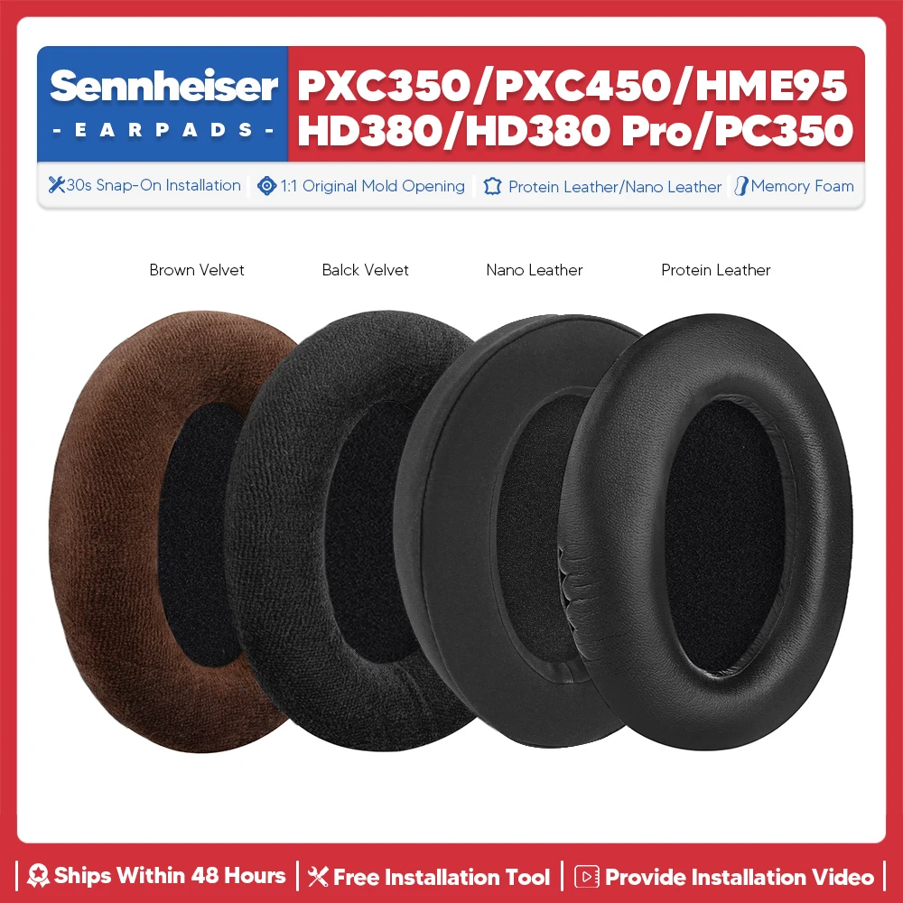 Replacement Ear Pads For Sennheiser PXC450 PXC350 PC350 HD380 Pro HME95 ...