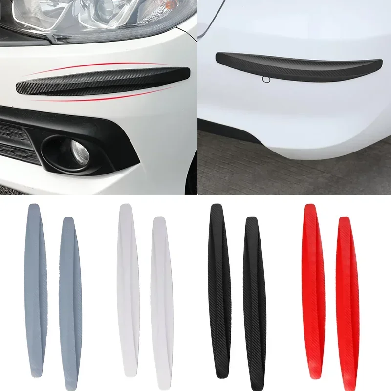 2Pcs Universal Car Bumper Guard Protector Strips Waterproof Rubber ...