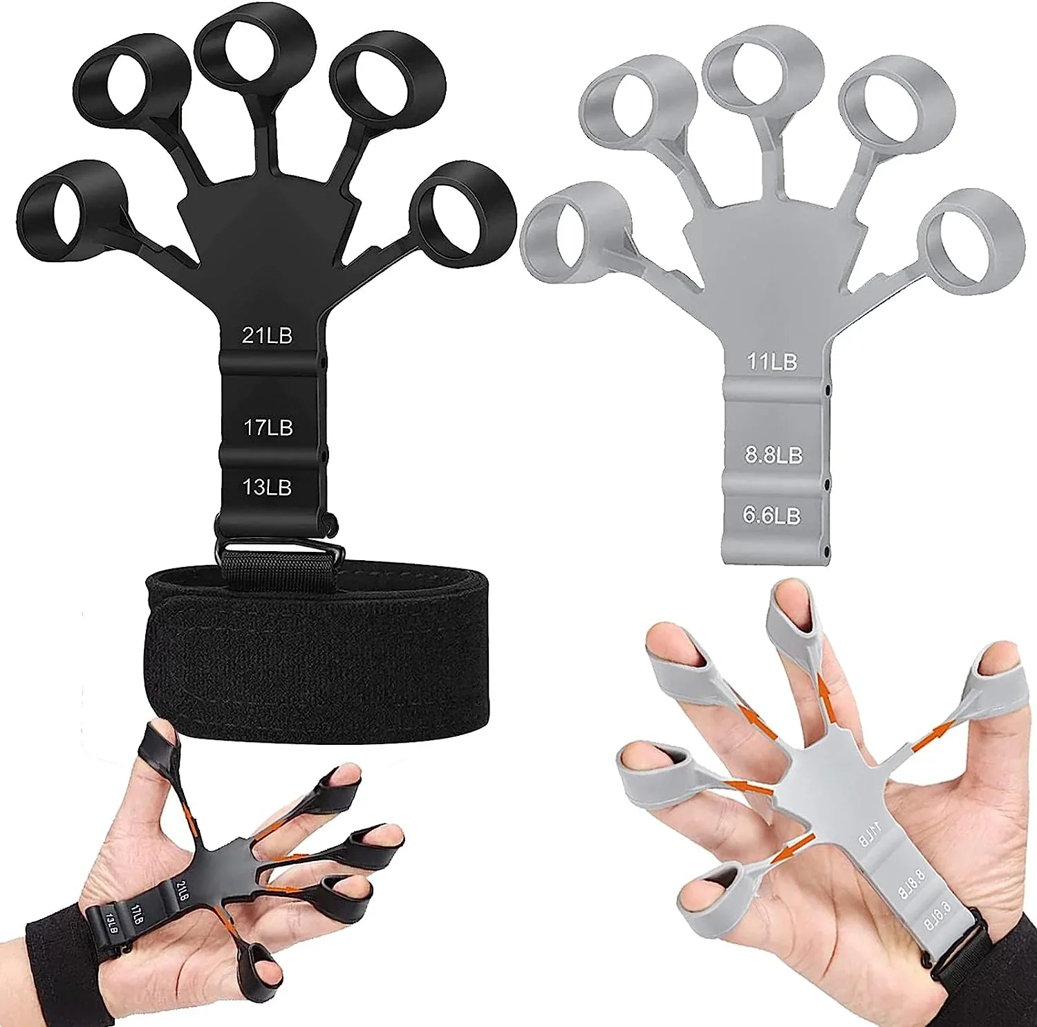 Hand-Gripster-Grip-Strengthener-Finger-Stretcher-Hand-Grip-Trainer-Gym ...
