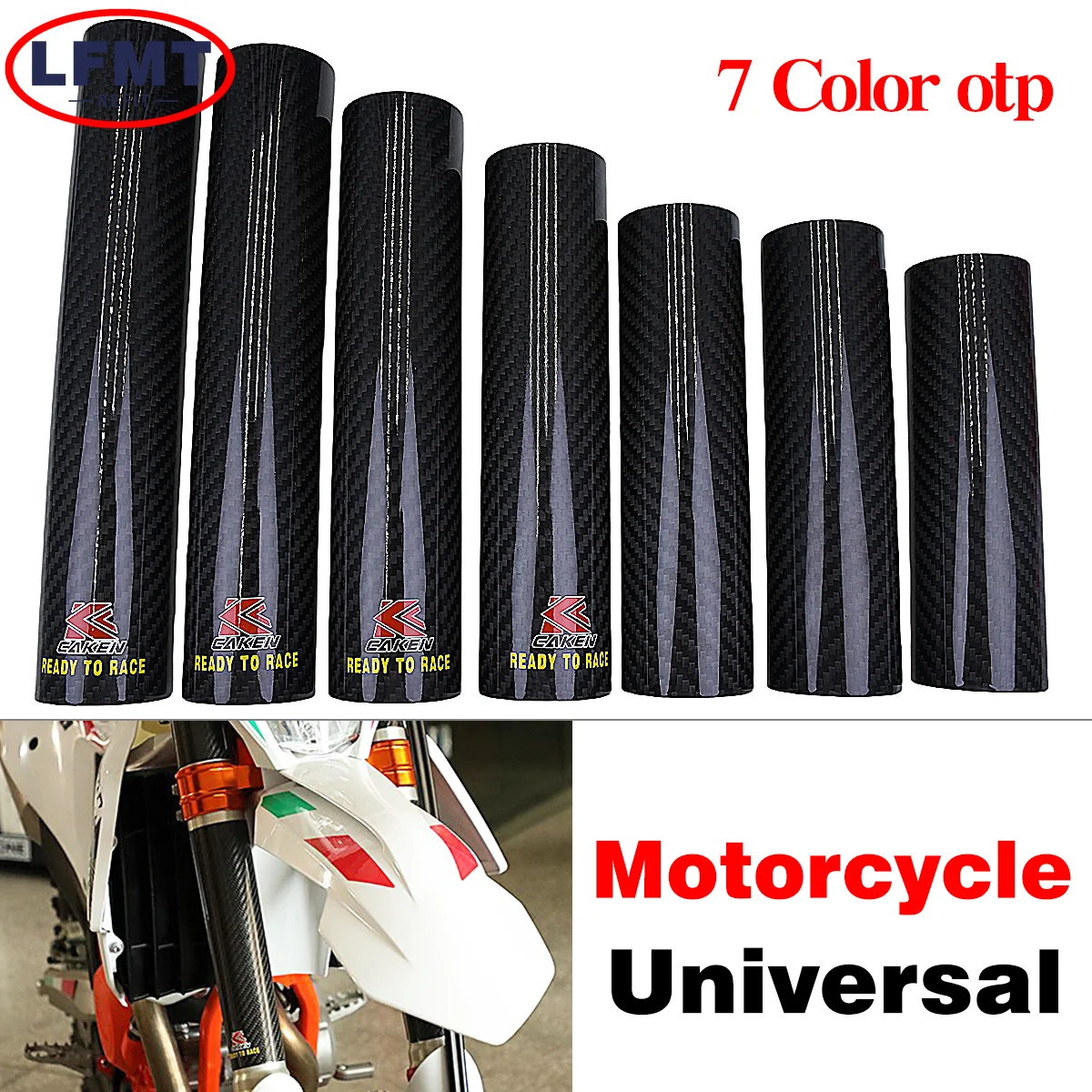 Motorcycle-160-260mm-Front-Fork-Wraps-Carbon-Fiber-Protectors-For-KTM ...